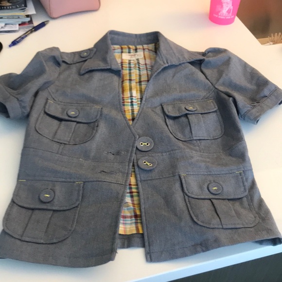 zinc | Jackets & Coats | Blue Jacket | Poshmark